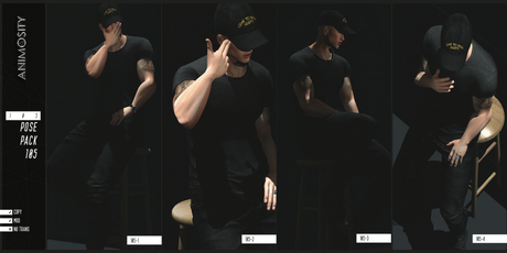 Second Life Marketplace - Animosity - 105 Pose Pack w/Stool